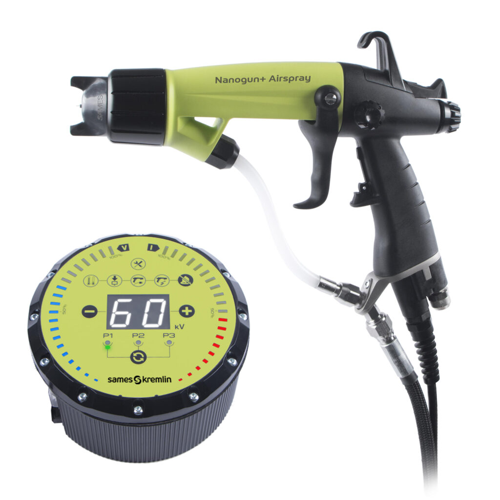 Sames Nanogun and Airspray Manual Low Pressure Electrostatic Gun ...